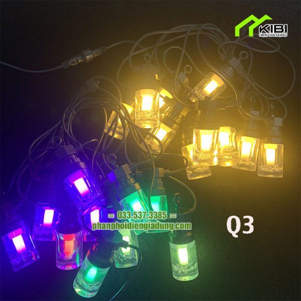 Đèn trang trí tết Q3 thiết kế bóng hình trụ tròn